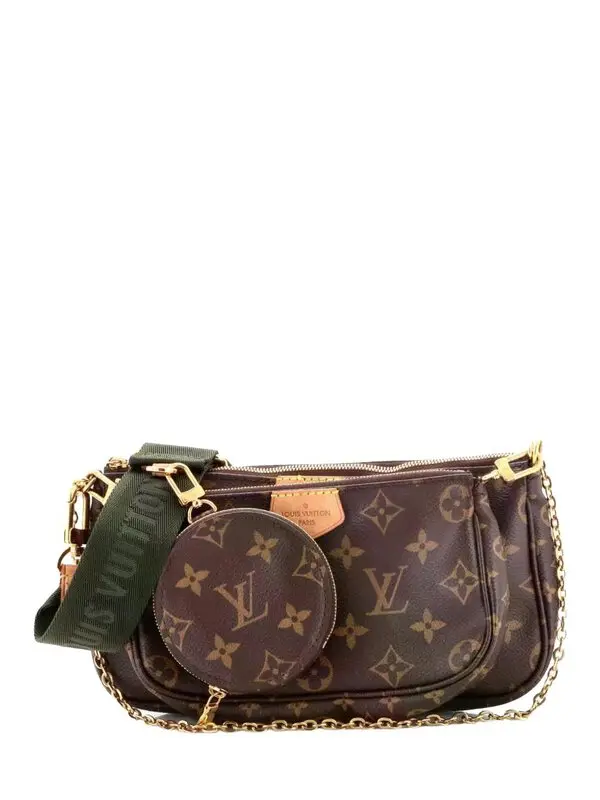 LOUIS VUITTON Multi Pochette Accessoires Monogram Canvas Crossbody Bag - Brown