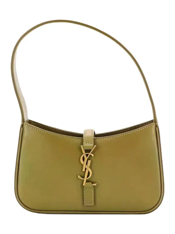 Saint Laurent Le 5 A 7 Hobo Leather Mini Shoulder Bag - Green