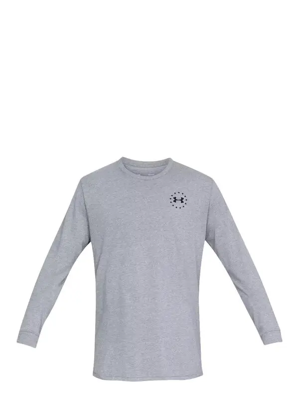 Under Armour Logo-print Long-sleeve T-shirt - Grey