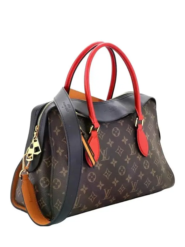 LOUIS VUITTON Tuileries Handbag Monogram Canvas With Leather - Black