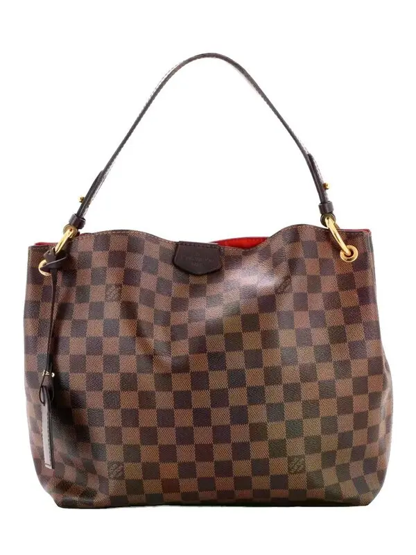 LOUIS VUITTON Graceful Damier Pm Hobo Bag - Brown