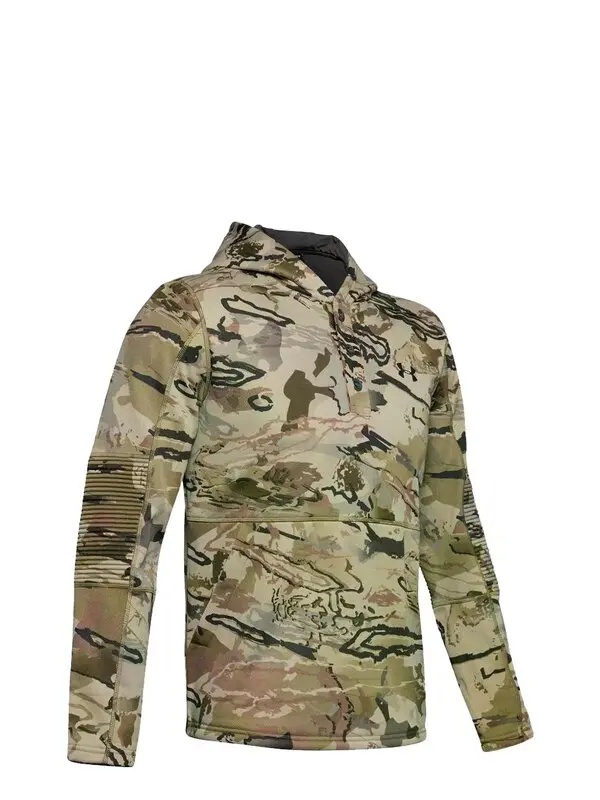 Under Armour Camouflage Ribbed Hoodie - Green