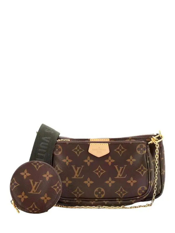 LOUIS VUITTON Multi Pochette Accessoires Monogram Canvas Crossbody Bag - Brown