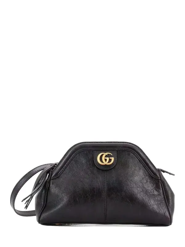 Gucci Small Leather Shoulder Bag - Black