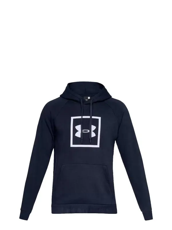 Under Armour Box-logo Fleece Hoodie - Blue