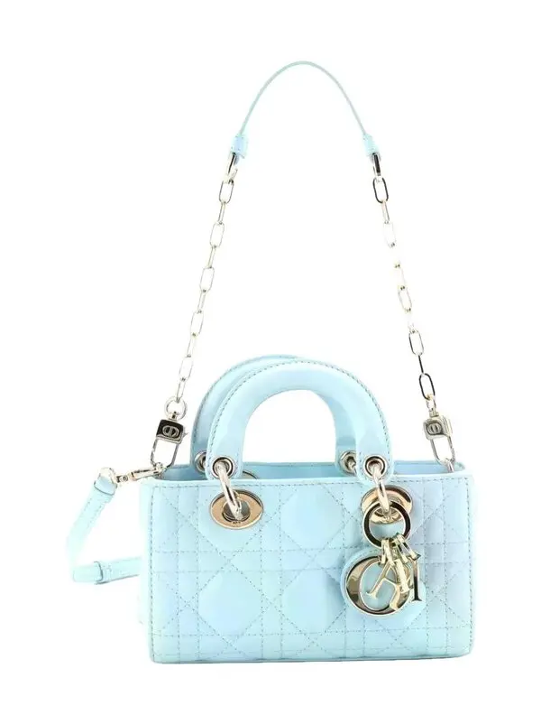 Dior Lady D-joy Cannage Micro Satchel - Blue