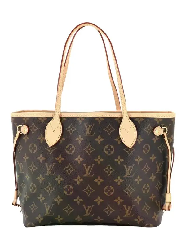 LOUIS VUITTON Neverfull Pm Monogram Canvas Tote Bag - Brown