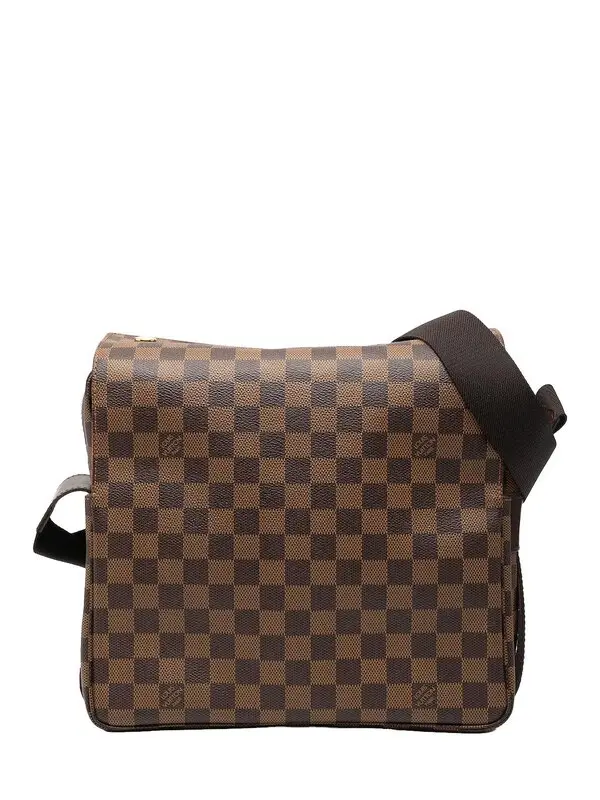 LOUIS VUITTON 2004 Damier Ebene Naviglio Crossbody Bag - Brown