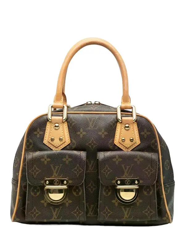 LOUIS VUITTON 2007 Monogram Manhattan Pm Handbag - Brown