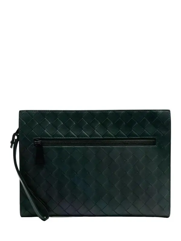 Bottega Veneta Small Intrecciato Document Case - Green
