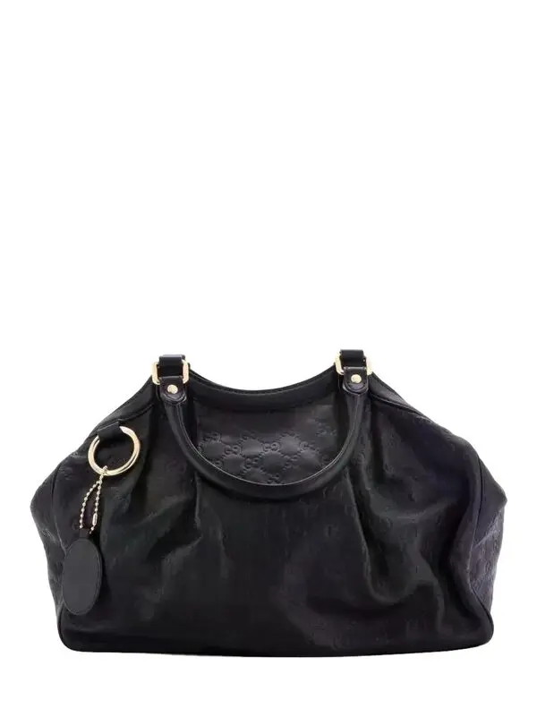 Gucci Sukey Sima Leather Medium Tote Bag - Black