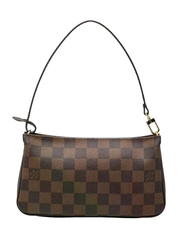 LOUIS VUITTON 2005 Damier Ebene Navona Shoulder Bag - Brown