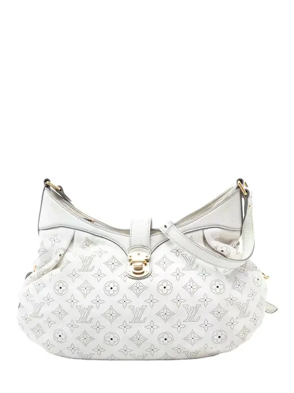 LOUIS VUITTON 2008 Monogram Mahina Xs Crossbody Bag - White