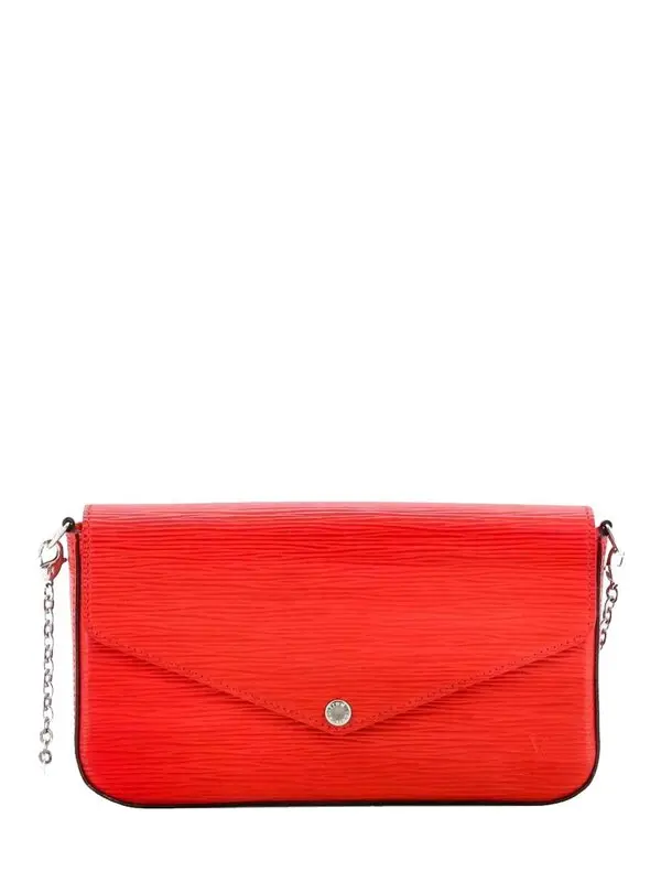 LOUIS VUITTON Felicie Pochette Epi Leather Crossbody Bag - Red