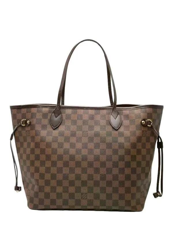 LOUIS VUITTON 2009 Damier Ebene Neverfull Mm Tote Bag - Brown