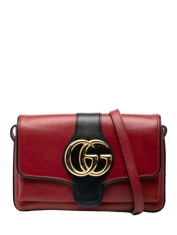 Gucci Arli Bicolor Leather Crossbody Bag - Black