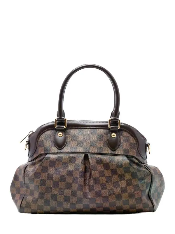LOUIS VUITTON Damier Ebene Trevi Pm Satchel - Brown