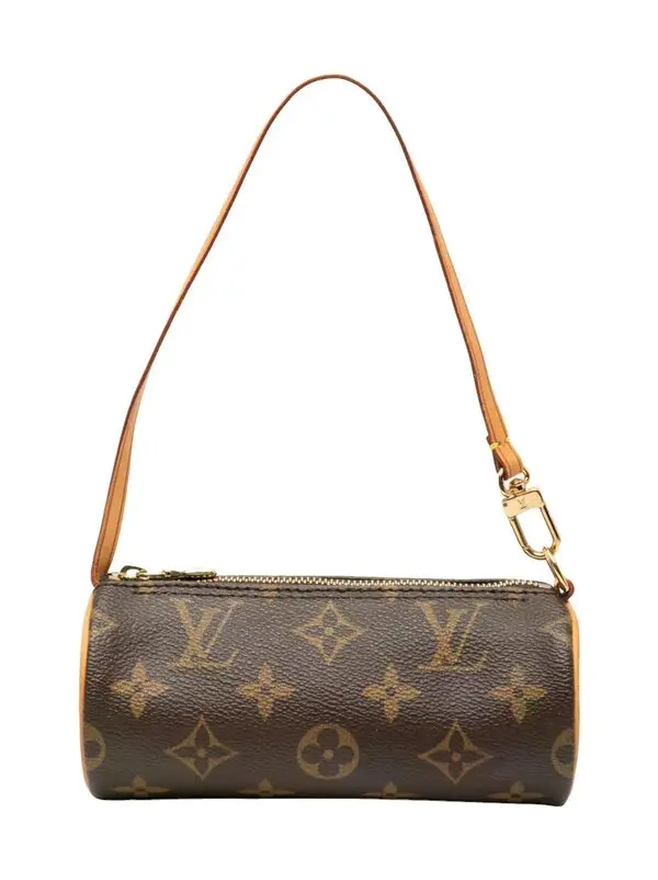 LOUIS VUITTON 1990-2025 Monogram Papillon Pochette - Brown