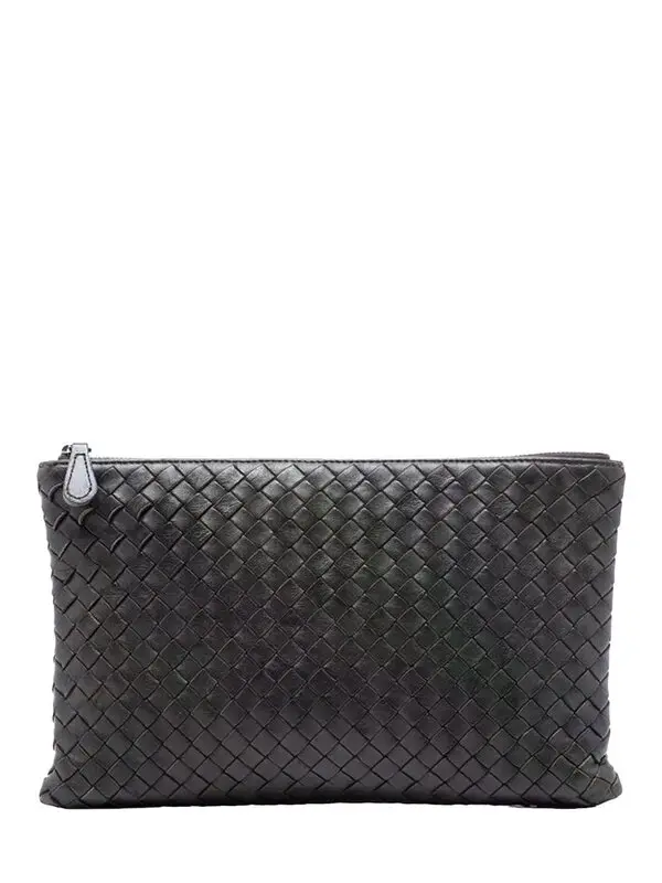 Bottega Veneta Nappa Intrecciato Pouch - Brown