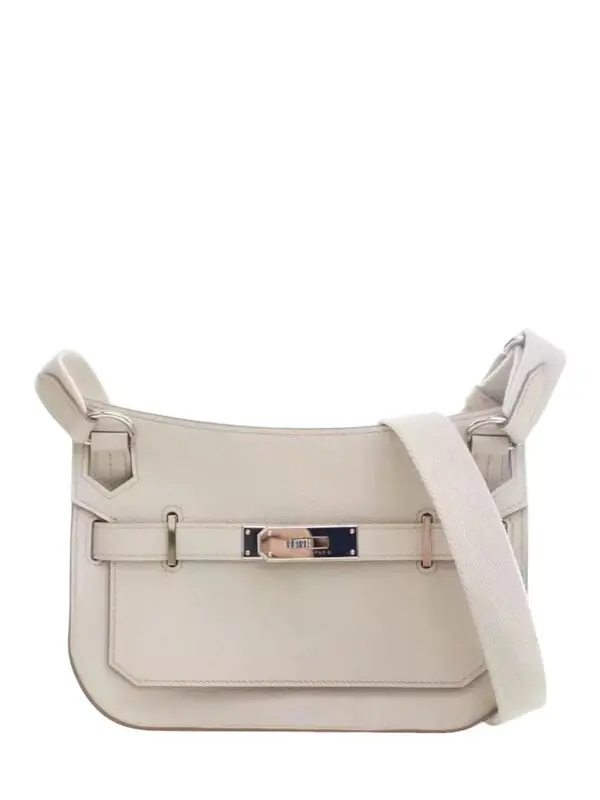 Hermès 2023 Mini Jypsiere Crossbody Bag - White