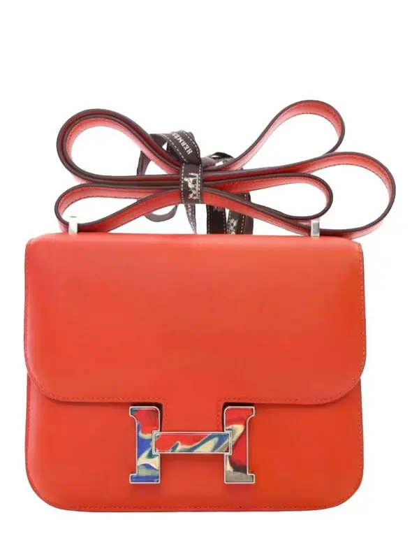 Hermès 2021 Mini Constance 18 Crossbody Bag - Orange