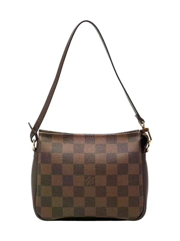 LOUIS VUITTON 2004 Damier Ebene Trousse Pochette Handbag - Brown