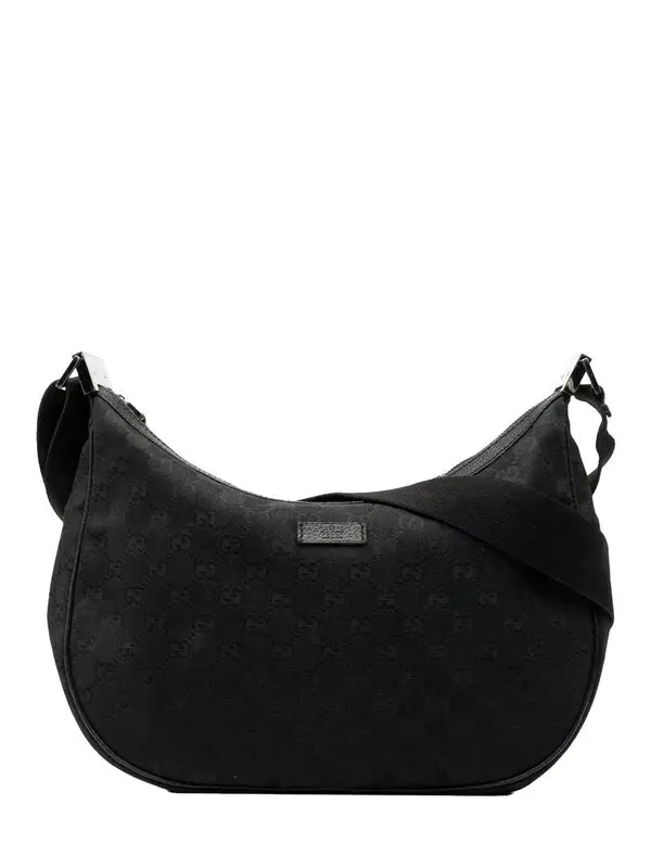 Gucci Gg Canvas Crossbody Bag - Black