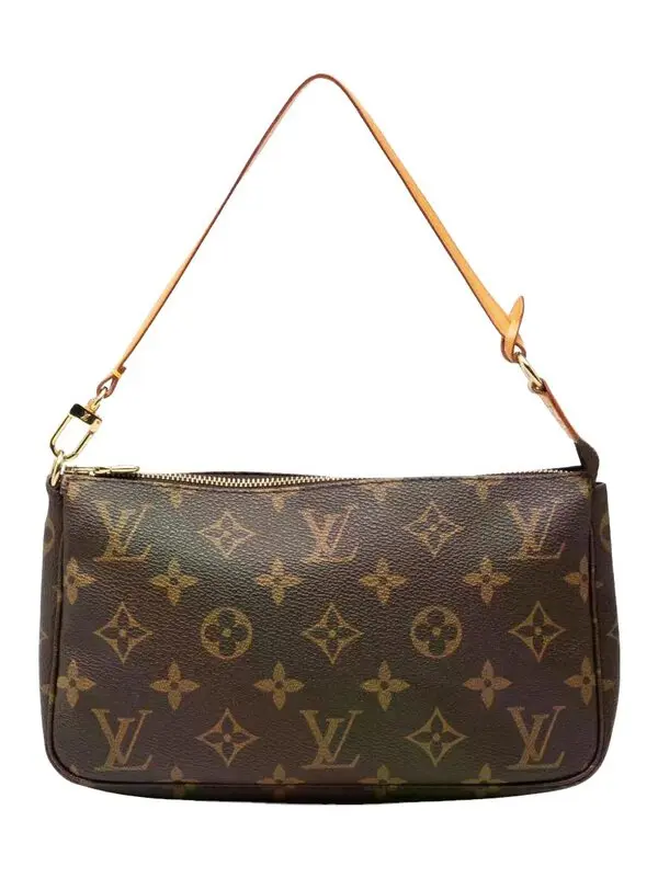LOUIS VUITTON 2001 Monogram Pochette Accessoires - Brown