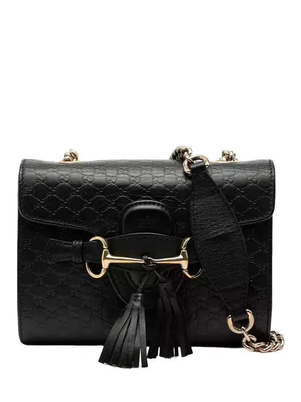 Gucci Mini Microissima Emily Crossbody Bag - Black