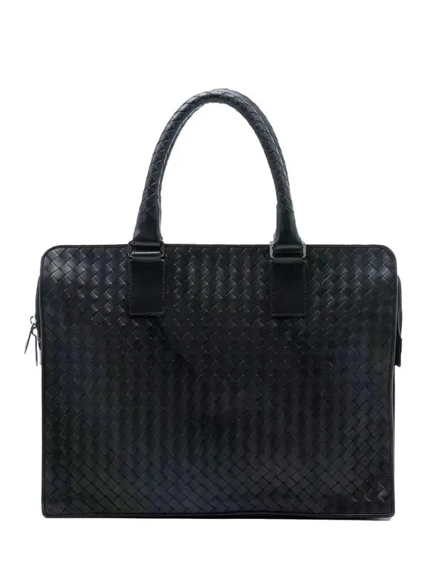 Bottega Veneta 2009 Nappa Intrecciato Business Bag - Black