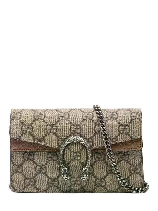 Gucci Mini Gg Supreme Dionysus Crossbody Bag - Brown