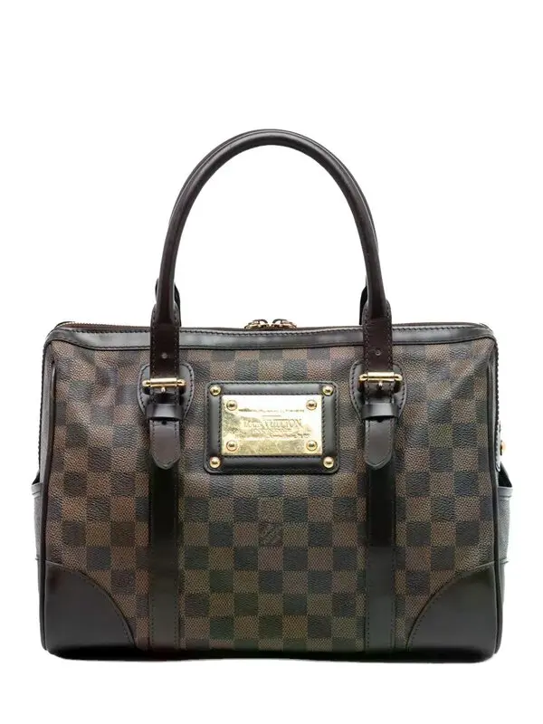 LOUIS VUITTON 2008 Damier Ebene Berkeley Handbag - Brown