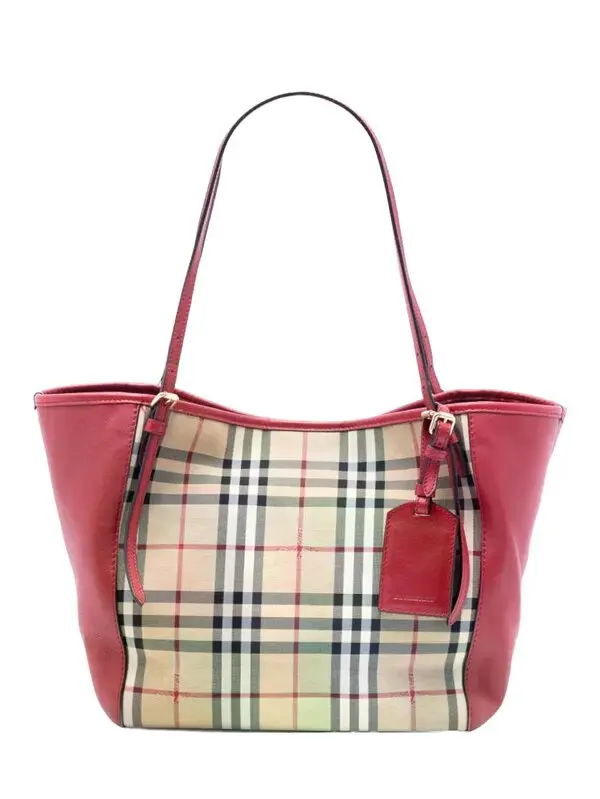 Burberry Haymarket Check Canterbury Tote Bag - Brown