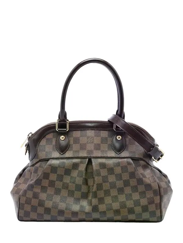 LOUIS VUITTON 2010 Damier Ebene Trevi Pm Satchel - Brown