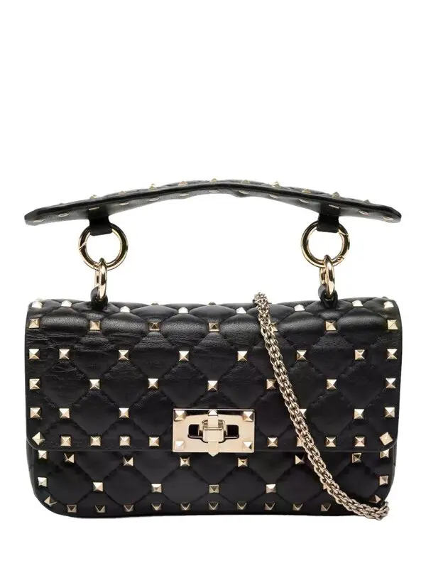 Valentino Garavani Rockstud Spike Satchel - Black