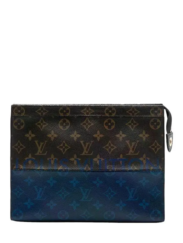LOUIS VUITTON 2017 Monogram Pacific Split Pochette Voyage Mm - Blue