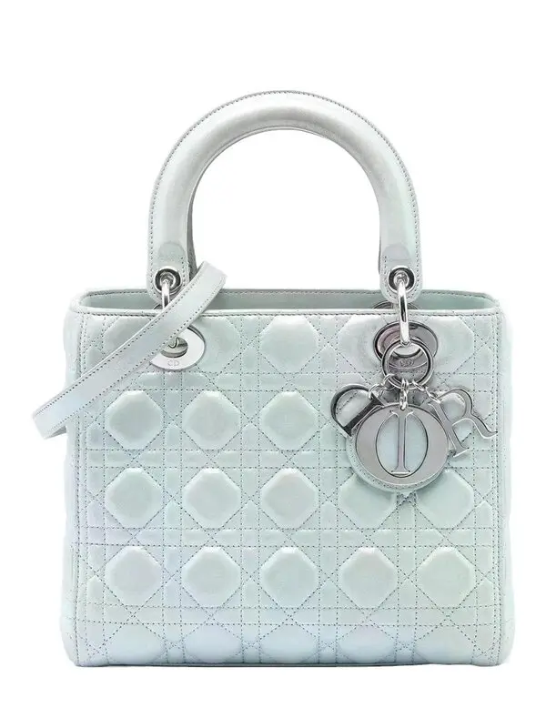 Dior 2015 Medium Lady Satchel - Blue
