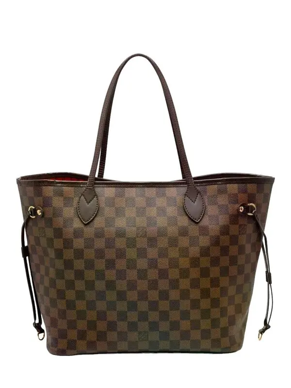 LOUIS VUITTON Damier Ebene Neverfull Mm Tote Bag - Brown