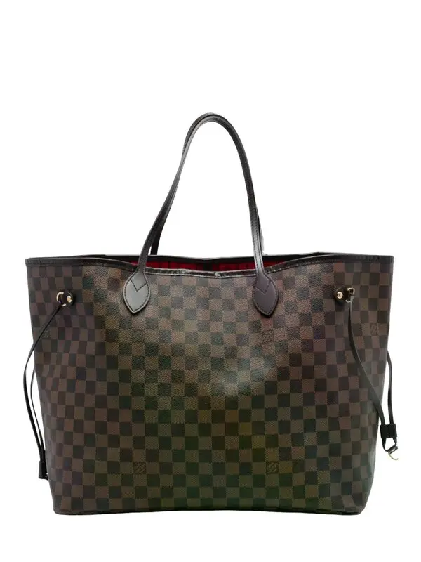 LOUIS VUITTON 2012 Damier Ebene Neverfull Gm Tote Bag - Brown