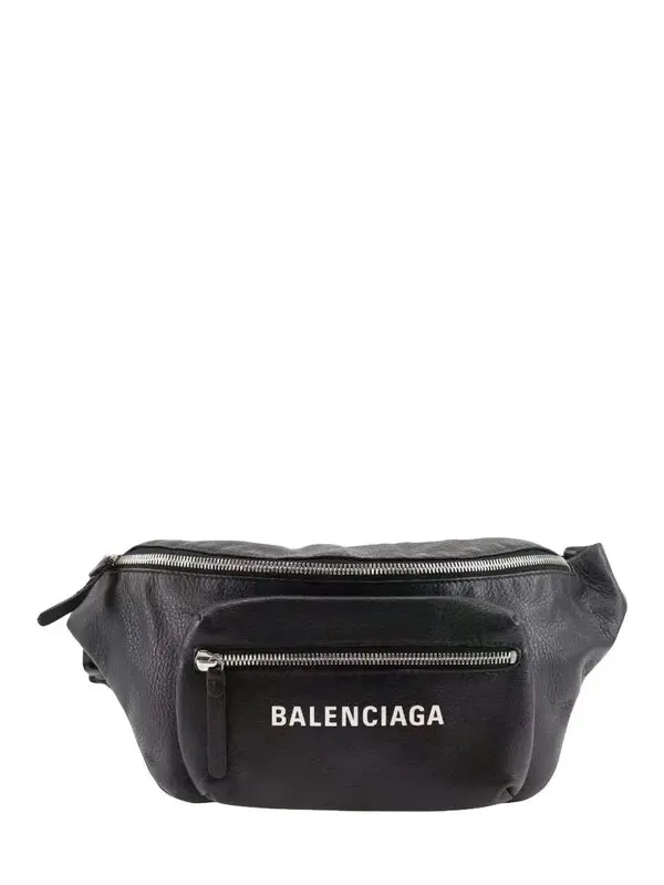 Balenciaga 2018-2019 Leather Everyday Belt Bag - Black