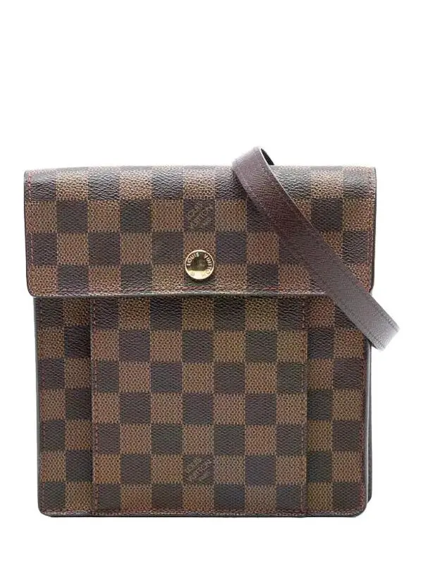 LOUIS VUITTON 2001 Damier Ebene Pimlico Crossbody Bag - Brown