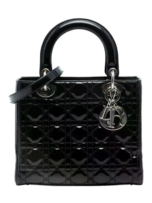 Dior 2012 Medium Cannage Lady Satchel - Black