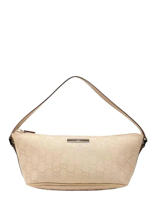 Gucci Gg Canvas Boat Shoulder Bag - Brown