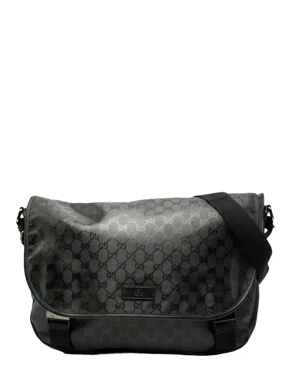 Gucci Gg Imprime Messenger Bag - Black