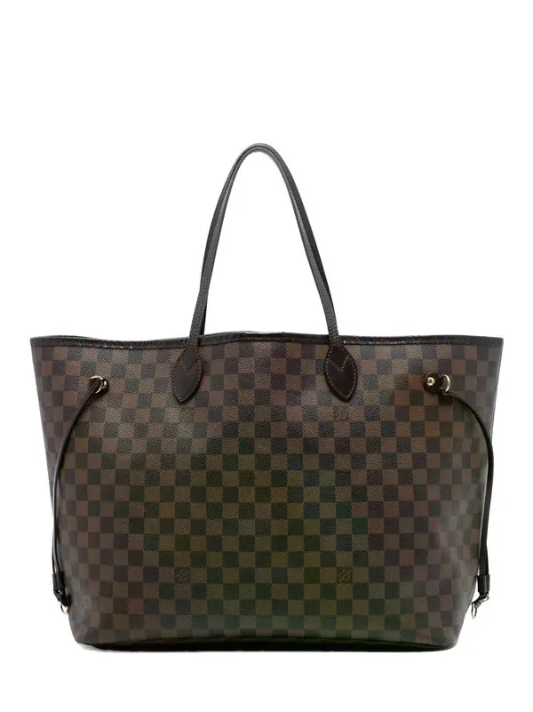 LOUIS VUITTON 2007-2020 Damier Ebene Neverfull Gm Tote Bag - Brown