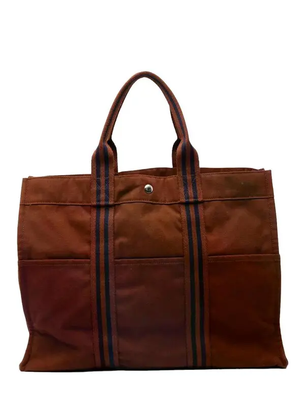 Hermès 1990-2015 Canvas Fourre Tout Gm Tote Bag - Brown
