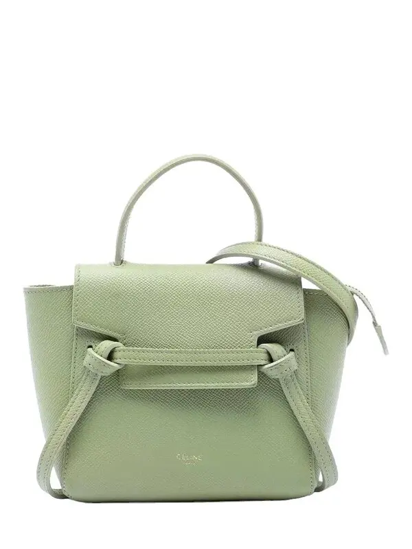 Celine Grained Calfskin Pico Belt Bag - Green