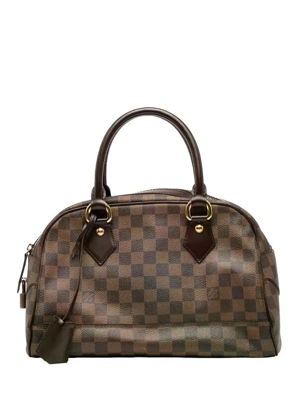 LOUIS VUITTON 2006 Damier Ebene Duomo Handbag - Brown