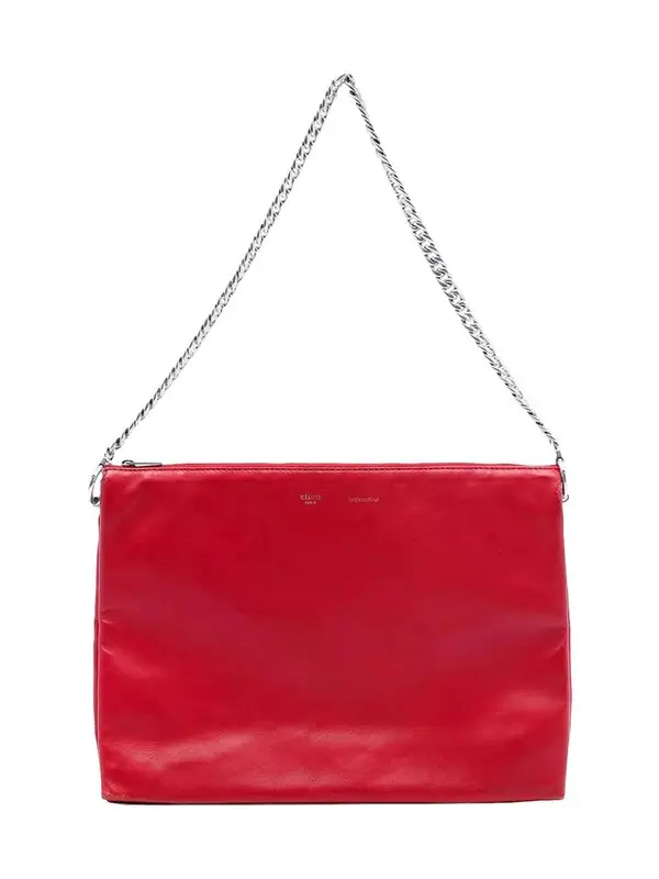 Celine 2013 Lambskin Soft Trio Shoulder Bag - Red