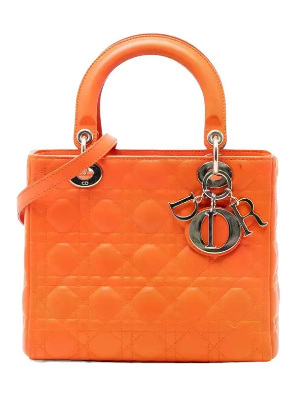 Dior 2012 Medium Lady Satchel - Orange